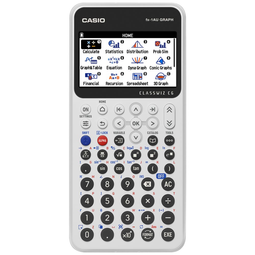 Casio FX-1AU Colour Graphing Calculator White - - Warrego Office Choice ...