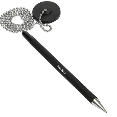 Pens - PREMIER CHAIN LINK CAPTIVE PEN BLACK - Warrego Office Choice ...