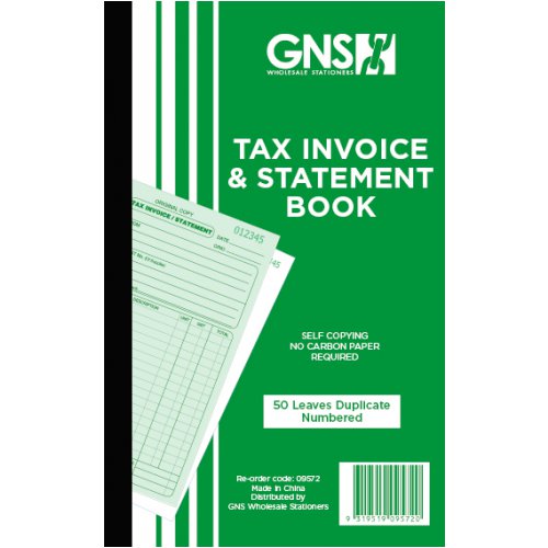Business Books - Invoice Statement Book GNS 9572 8x5 Duplicate ...