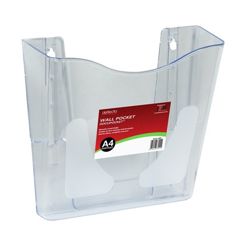 Filing & Storage - Deflecto Wall Pocket DocuPocket A4 Portrait Clear ...